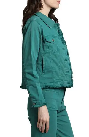 APNY Frayed Denim Trucker Jacket