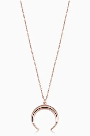 ORADINA 14k Gold Wall Street Pendant Necklace - Rose Gold