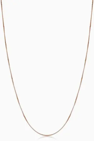 ORADINA 14k Gold Bodega Box Chain - Rose Gold