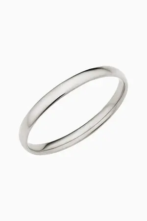 ORADINA 14k Gold Forever Band Stack Ring - White Gold