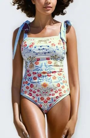 JESSIE ZHAO NEW YORK Night Imagination Reversible One Piece Swimsuit - Black