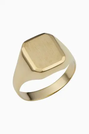 ORADINA Duke Signet Ring - Yellow Gold