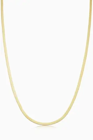 ORADINA 14k Gold Herringbone Chain - Yellow Gold