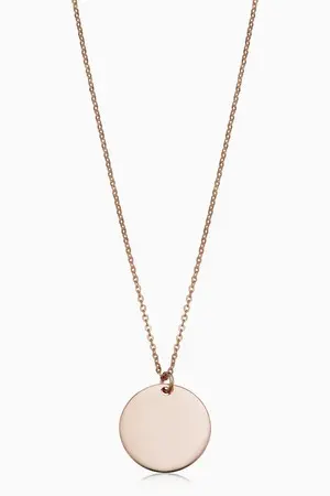 ORADINA 14k Gold Manhattan Pendant Necklace - Rose Gold