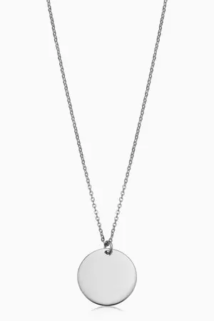 ORADINA 14k Gold Manhattan Pendant Necklace - White Gold