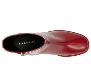 COACH Gigi Patent Leather Ankle Boots