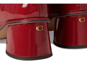 COACH Gigi Patent Leather Ankle Boots