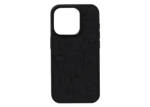 A BATHING APE Abc Line Camo Embossed Iphone 15 Pro Case - Black