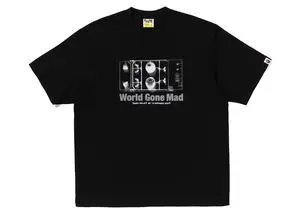 A BATHING APE Baby Milo Figure Relaxed Fit Tee Shirt - Black