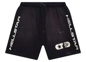 HELLSTAR Studios Relaxed Fit Shorts - Black