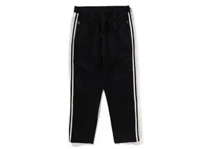 A BATHING APE Line Camo Jacquard Loose Fit Sweatpants - Black