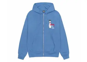 StÜssy Kingpin Zip Hoodie - Pacific