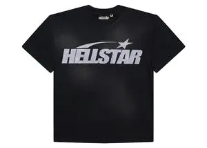 HELLSTAR Classic Glitter Logo T-shirt - Black