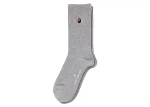 A BATHING APE One Point Socks - Grey