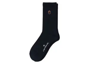 A BATHING APE One Point Socks - Navy Blue