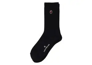 A BATHING APE One Point Socks - Black