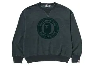 A BATHING APE Over Dye Busy Works Relaxed Fit Crewneck Sweatshirt