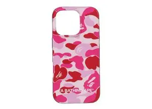 A BATHING APE Abc Camo Iphone 16 Pro Case - Pink