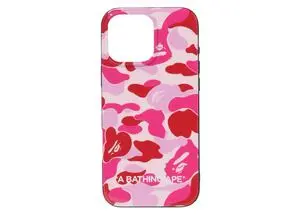 A BATHING APE Abc Camo Iphone 16 Pro Max Case - Pink