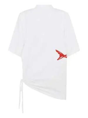 LET'S SWIM Shark Graphic T-shirt - White