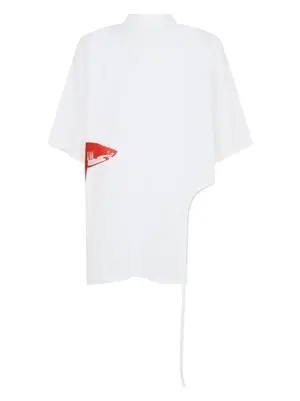 LET'S SWIM Shark Graphic T-shirt - White
