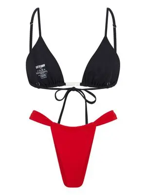 LET'S SWIM Triangle Bikini Top