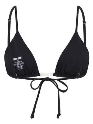 LET'S SWIM Triangle Bikini Top