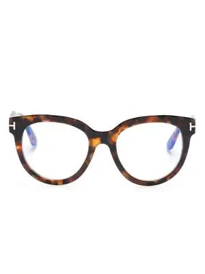 TOM FORD Butterfly-frame Glasses - Brown