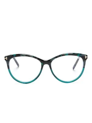 TOM FORD Cat-eye Frame Glasses - Blue
