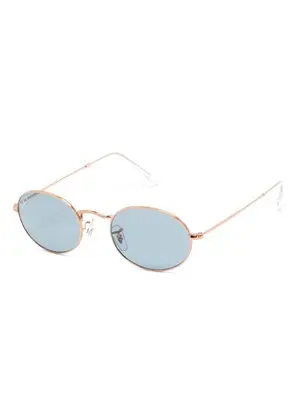 Ray-ban Oval-frame Sunglasses - Gold
