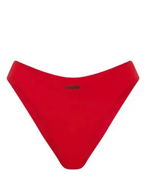 LET'S SWIM High-waist Bikini Bottom - Red