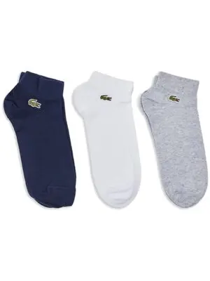 Lacoste Logo-embroidered Socks - Blue