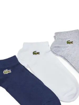Lacoste Logo-embroidered Socks - Blue