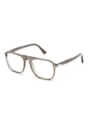 Persol Square Frame Glasses - Brown