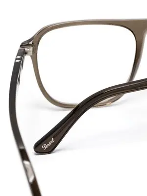 Persol Square Frame Glasses - Brown