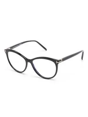 TOM FORD Round Frame Glasses - Black