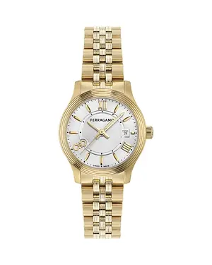 FERRAGAMO Duo Watch, 28mm - Silver/gold