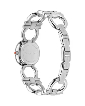 FERRAGAMO Double Gancini 25mm Watch - Silver