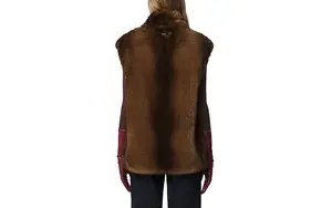 Apparis Laila Faux Fur Vest - Mink
