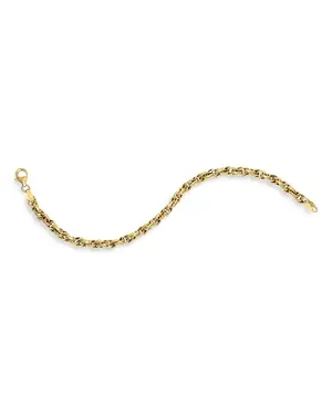 Bloomingdale'S 14k Yellow Torchon Rope Link Chain Bracelet - Gold