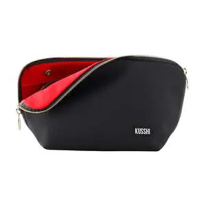 KUSSHI Signature Makeup Bag Black