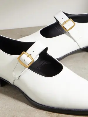 Bally Gerwin Glossed-leather Mary Jane Flats