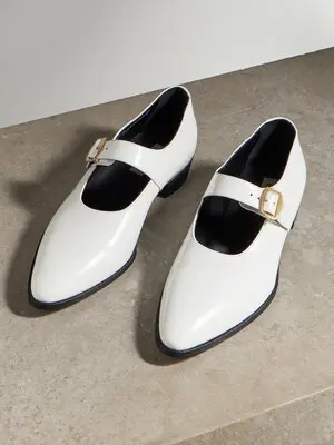 Bally Gerwin Glossed-leather Mary Jane Flats