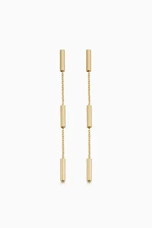 ORADINA 14k Gold Vicenza Drop Earrings - Yellow Gold