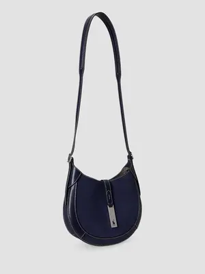 Polo Ralph Lauren Polo Id Suede Shoulder Bag - Night