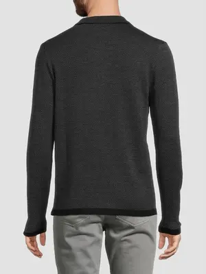 Robert Barakett Forthill Half Zip Sweater - Charcoal