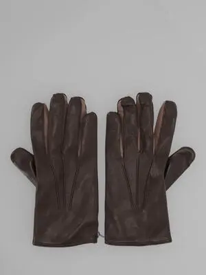 Paul Smith Leather Gloves - Brown