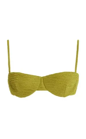 JUILLET Ingrid Balconette Bikini Top - Green