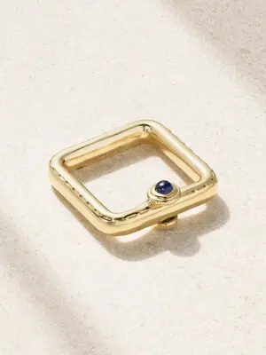 Yvonne Léon Bague Gousset 9-karat Sapphire And Diamond Ring - Gold
