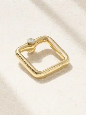 Yvonne Léon Bague Gousset 9-karat Sapphire And Diamond Ring